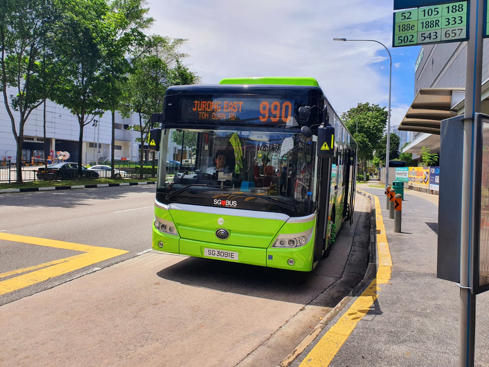 SG3091E On Svc 990 Our SG Bus Story SG3091E On Svc 990 Our SG Bus Story