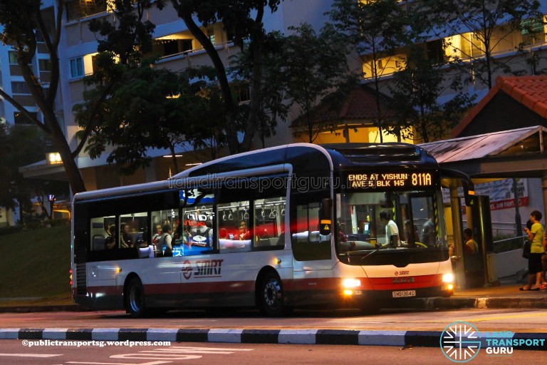 SMRT MAN A22 (SMB1364D) – Service 811A | Land Transport Guru