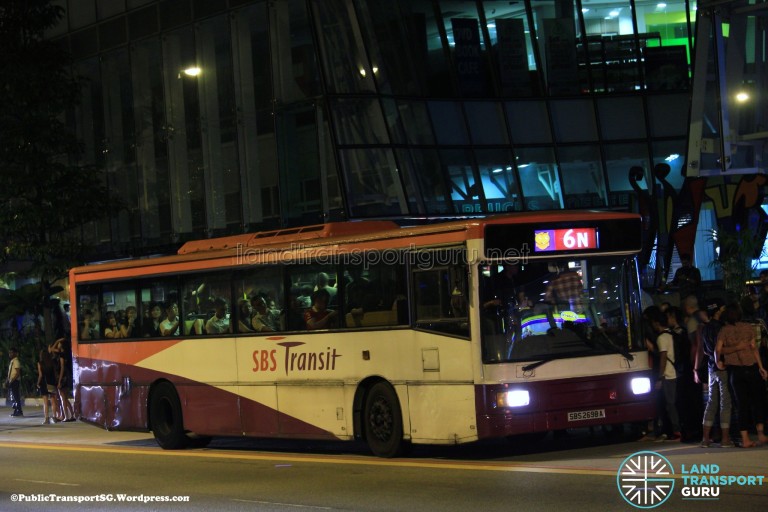 [Defunct] SBS Transit Nite Owl Bus 6N | Land Transport Guru