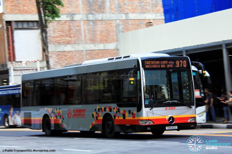 SMRT Mercedes-Benz OC500LE (SMB30Z) – Service 970 | Land Transport Guru