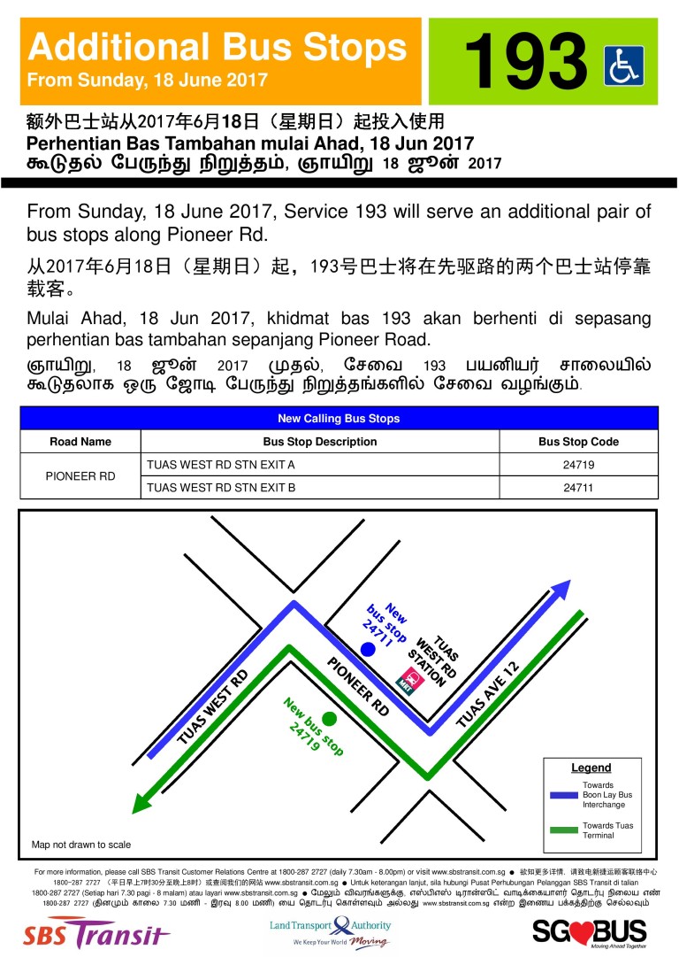 SMRT Bus Service 193 | Land Transport Guru