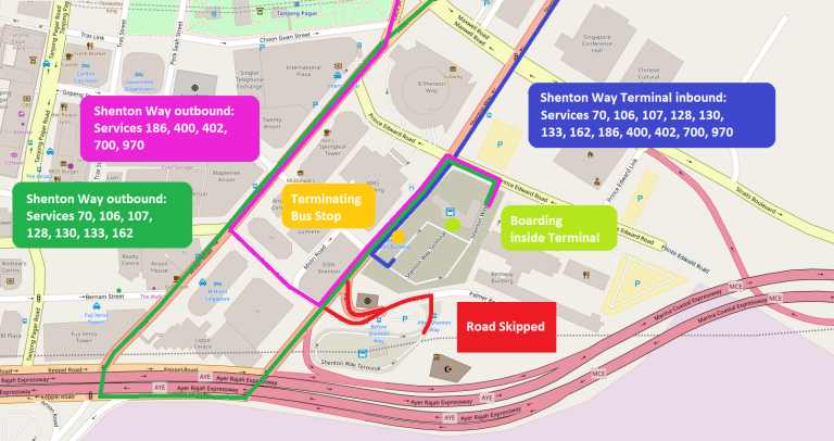 Shenton Way Bus Terminal | Land Transport Guru