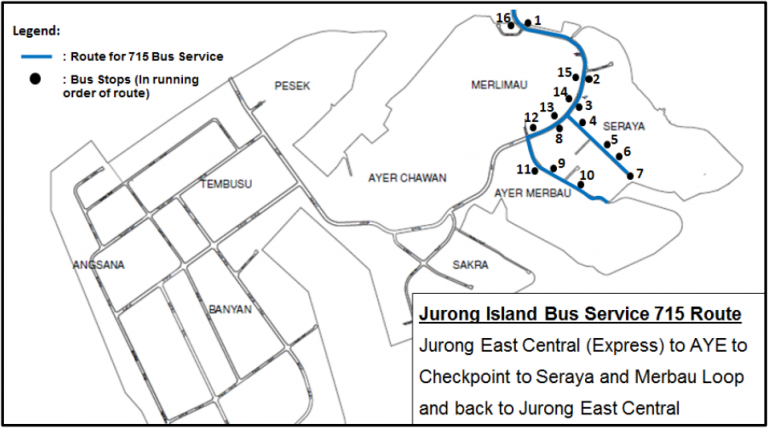 Jurong Island Bus Service 715 | Land Transport Guru