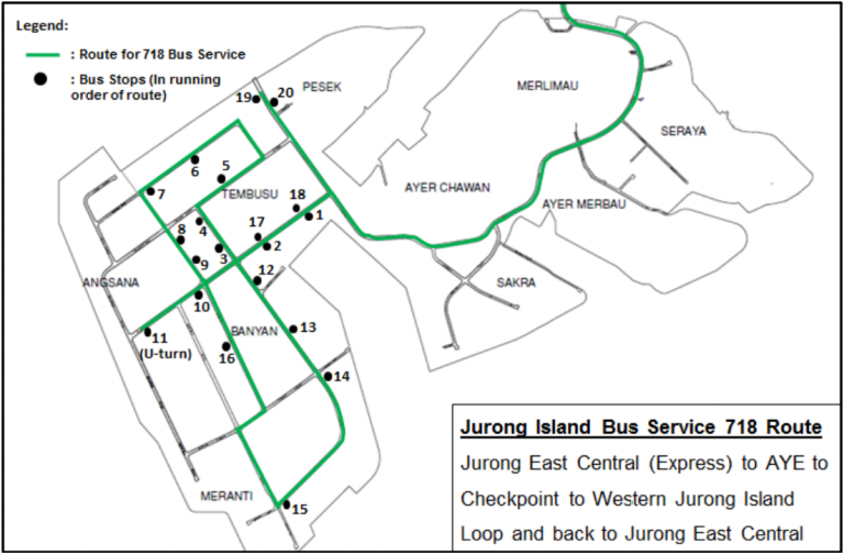 Jurong Island Bus Services | Land Transport Guru