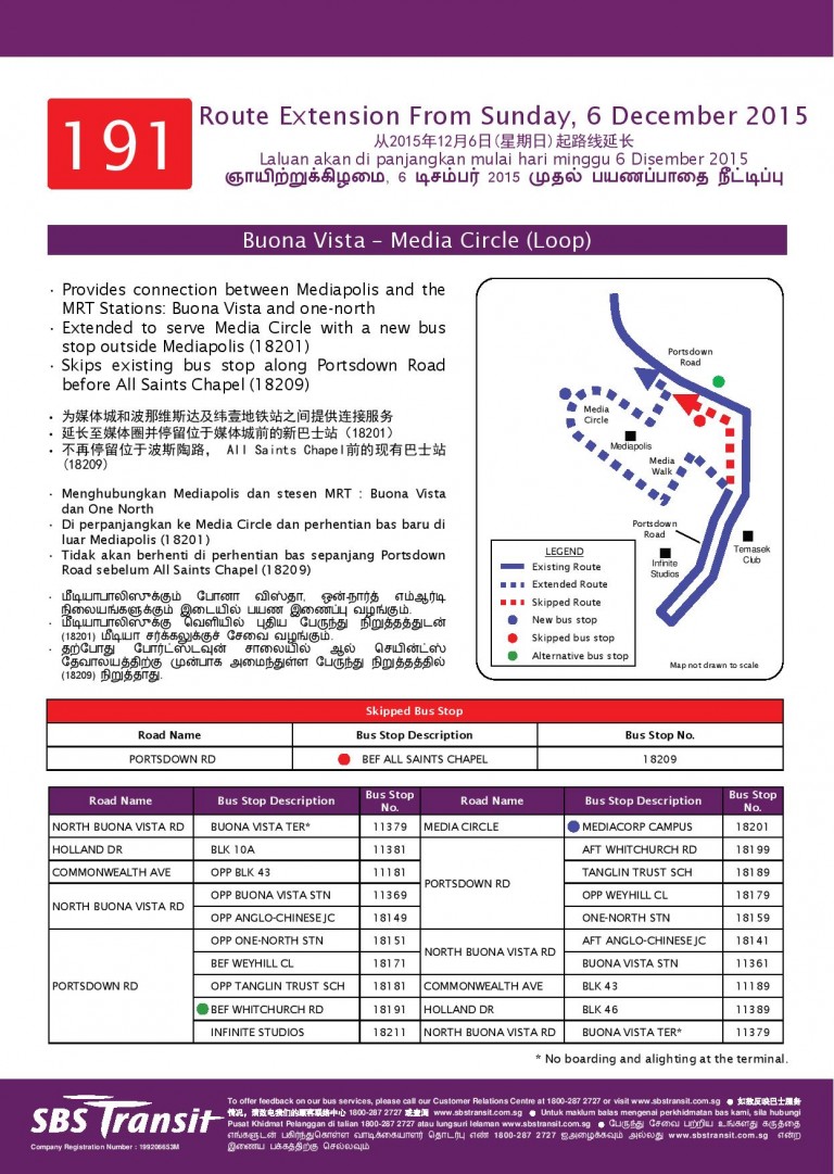 SBS Transit Bus Service 191 | Land Transport Guru