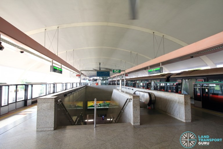 Pasir Ris MRT Station – Platform level | Land Transport Guru