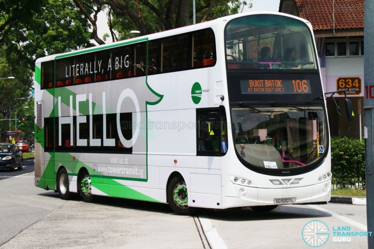 Tower Transit Bus Service 106 | Land Transport Guru