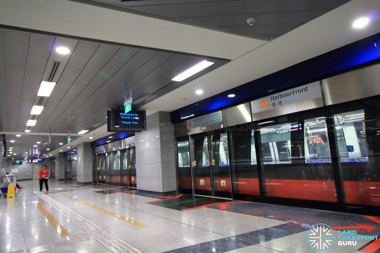 HarbourFront MRT Station – CCL Platform A | Land Transport Guru