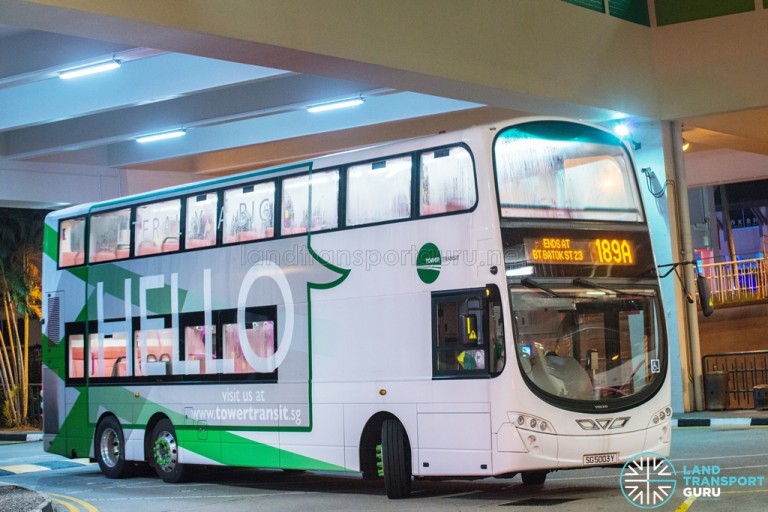 Tower Transit Bus Service 189A | Land Transport Guru