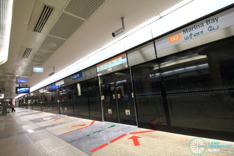 Marina Bay MRT Station – CCL Platform B (now Platform D) | Land ...