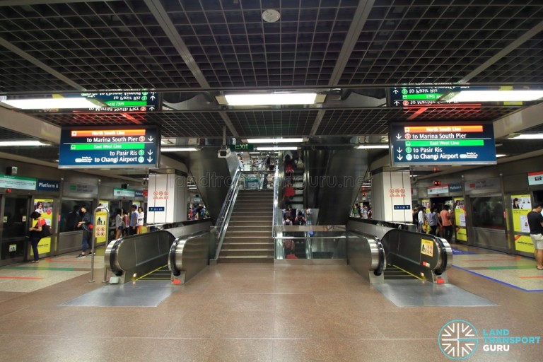 City Hall MRT Station – Upper Platform level | Land Transport Guru