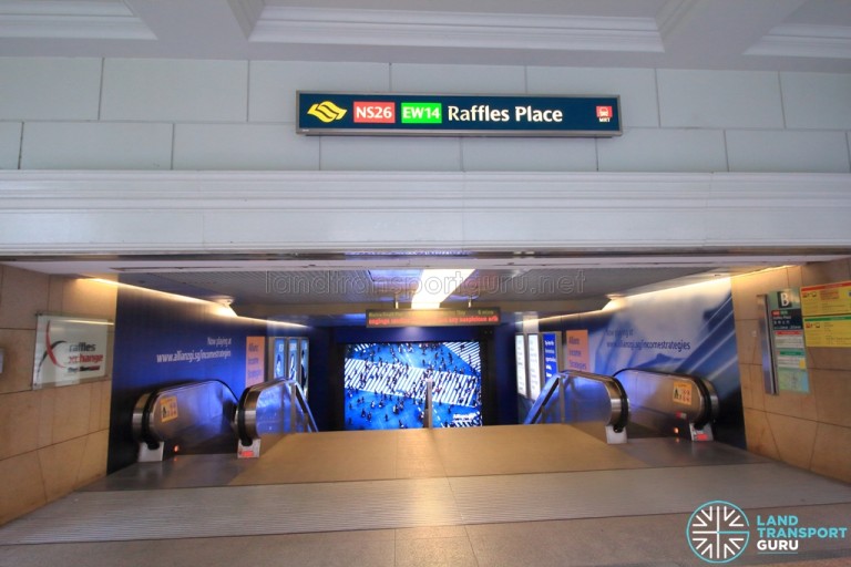 Raffles Place MRT Station – Exit B | Land Transport Guru