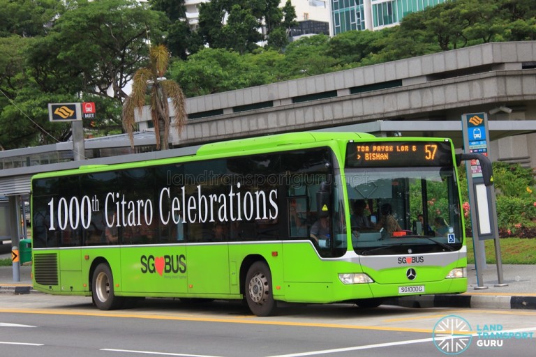 SBS Transit Mercedes-Benz O530 Citaro (SG1000G) – Service 57 | Land ...
