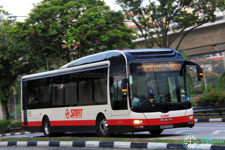 SMRT Feeder Bus Service 912M | Land Transport Guru