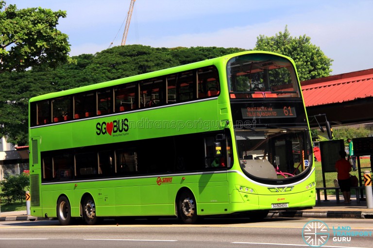 SMRT Volvo B9TL Wright (SG5043G) – Service 61 | Land Transport Guru
