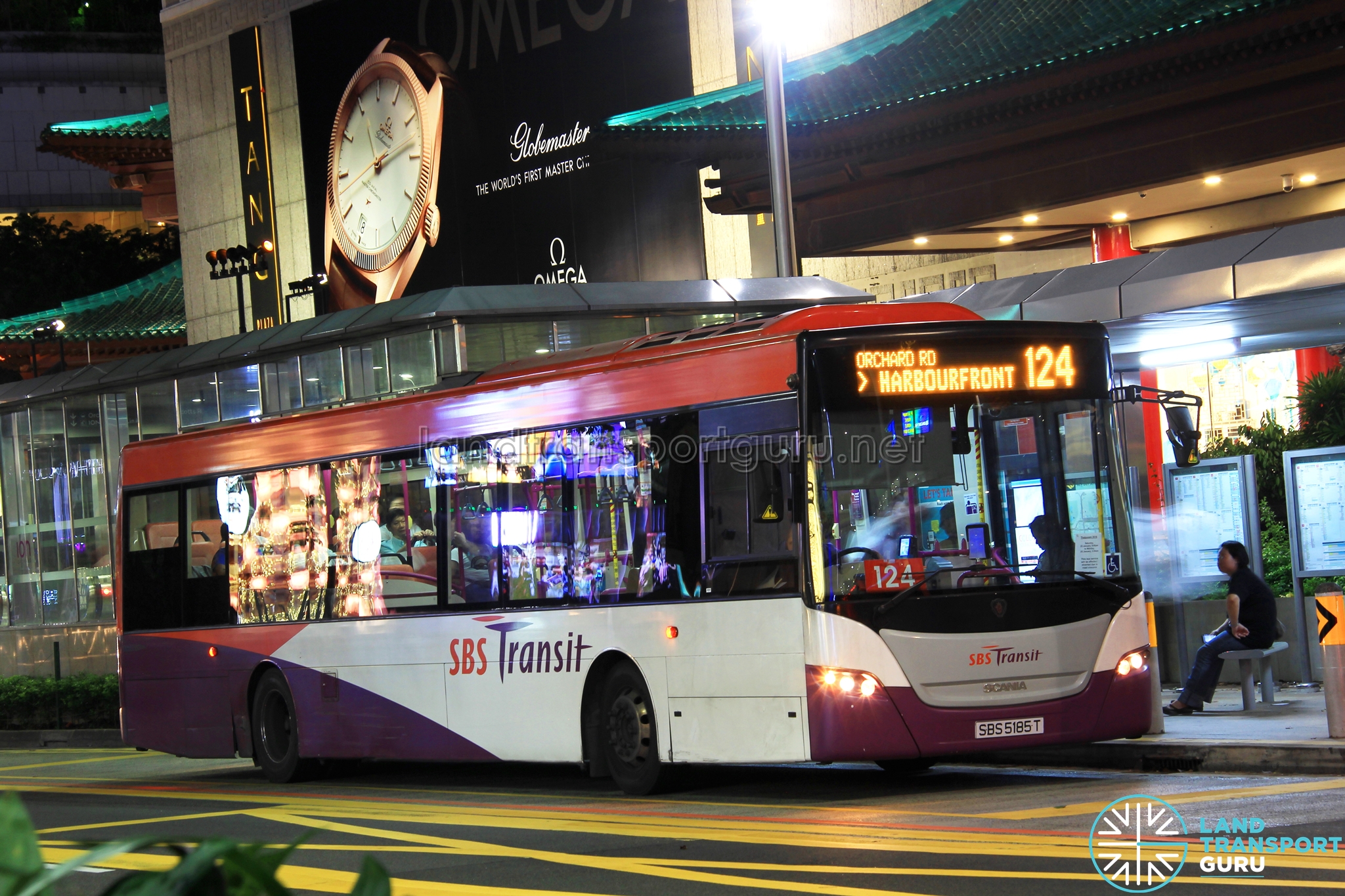 SBS Transit Scania K230UB Euro V SBS5185T Service 124 Land