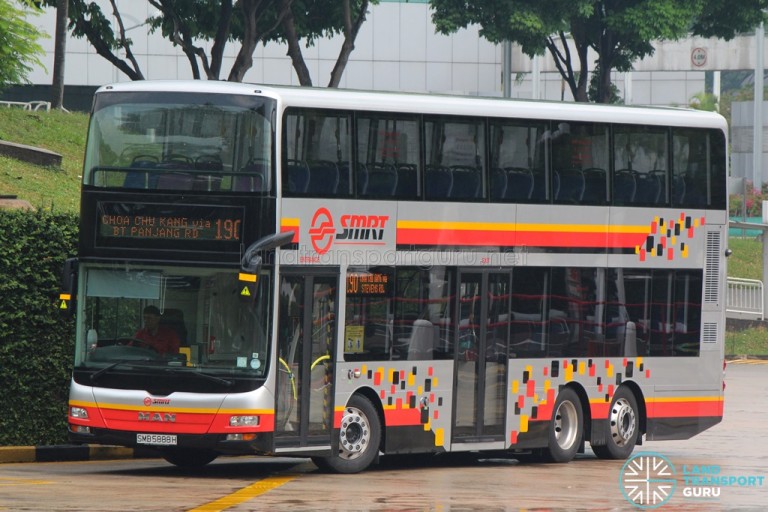 SMRT MAN A95 (SMB5888H) on Service 190 | Land Transport Guru