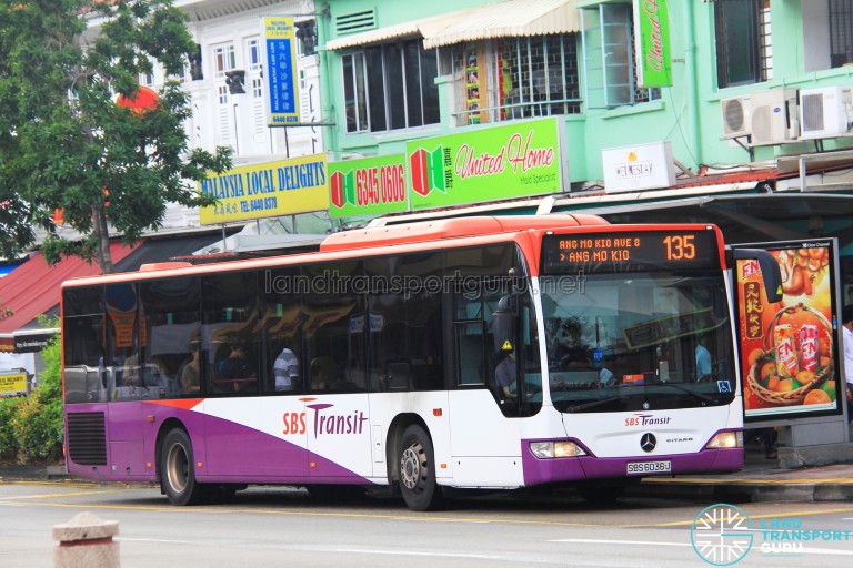 SBS Transit Mercedes-Benz Citaro (SBS6036J) – Service 135 | Land ...
