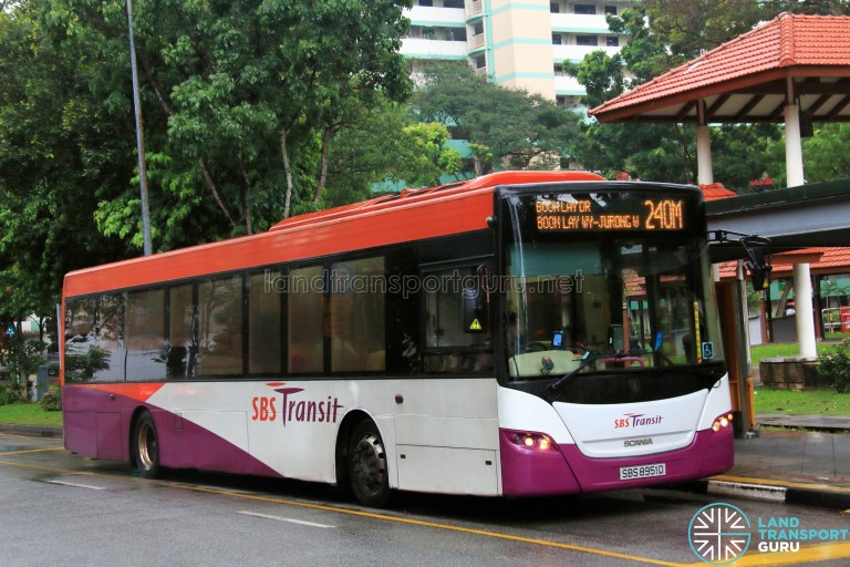 SBST Scania K230UB (SBS8951D) – Service 240M | Land Transport Guru