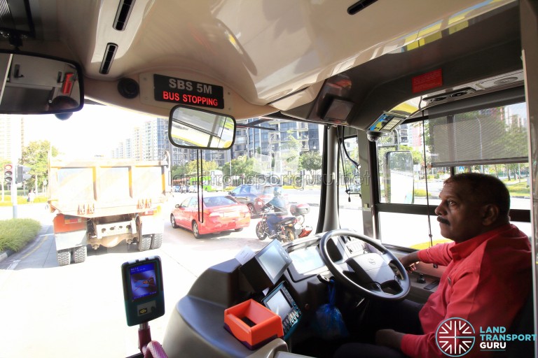 SMRT Bus Captain driving SBS5M, operating on Go-Ahead Service 85 | Land ...