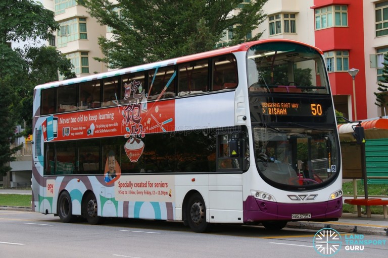SBS Transit Volvo B9TL Wright (SBS3795X) – Service 50 | Land Transport Guru