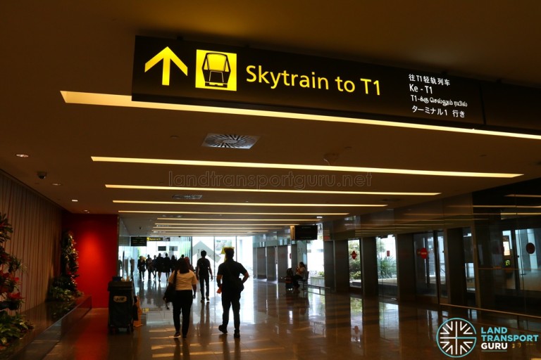 Changi Airport – Skytrain to T1 | Land Transport Guru