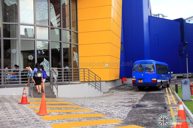 Shuttle Bus pick-up point at the corner IKEA Alexandra | Land Transport ...