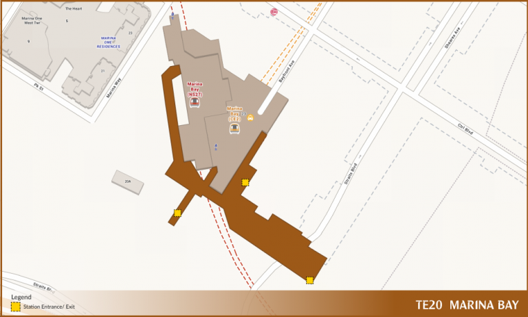 Marina Bay TEL Station Diagram | Land Transport Guru