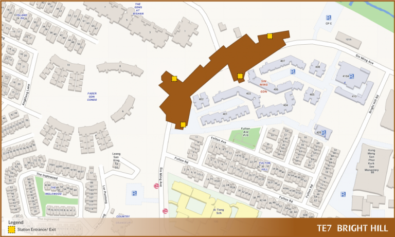 Bright Hill TEL Station Diagram | Land Transport Guru