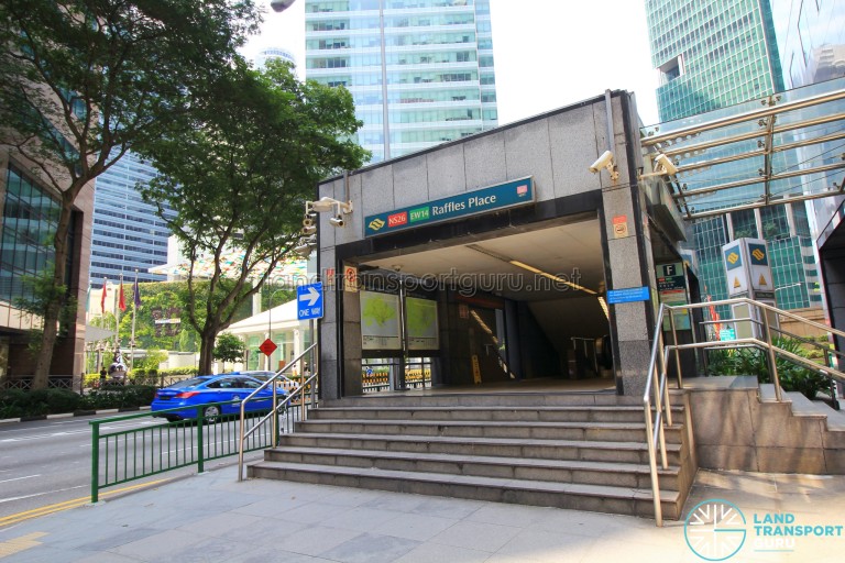 Raffles Place MRT Station – Exit F | Land Transport Guru