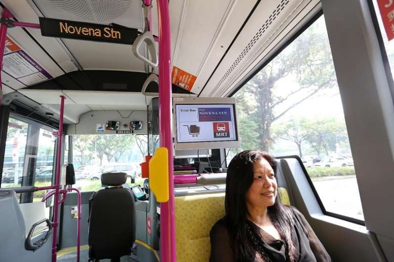 LTA trials new information display for buses | Land Transport Guru