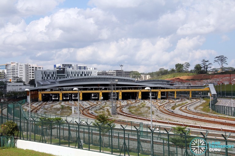 Gali Batu MRT Depot – Overhead view of Train Stabling area | Land ...