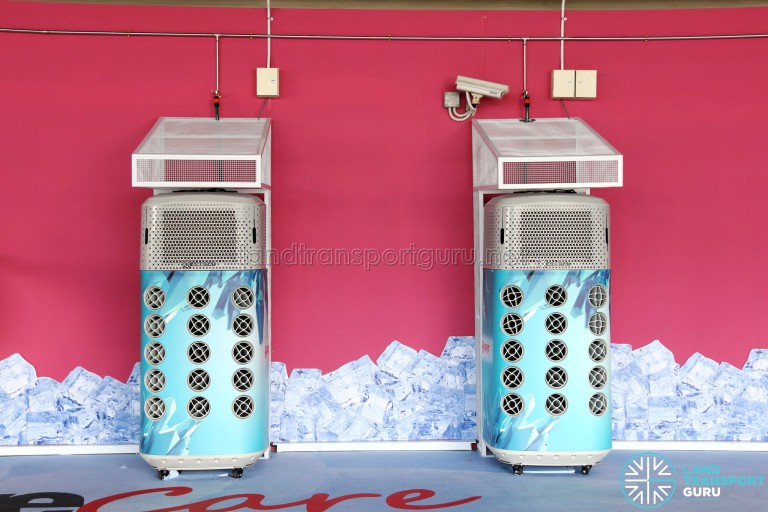 SMRT trials Smart Coolers at Yishun Interchange | Land Transport Guru