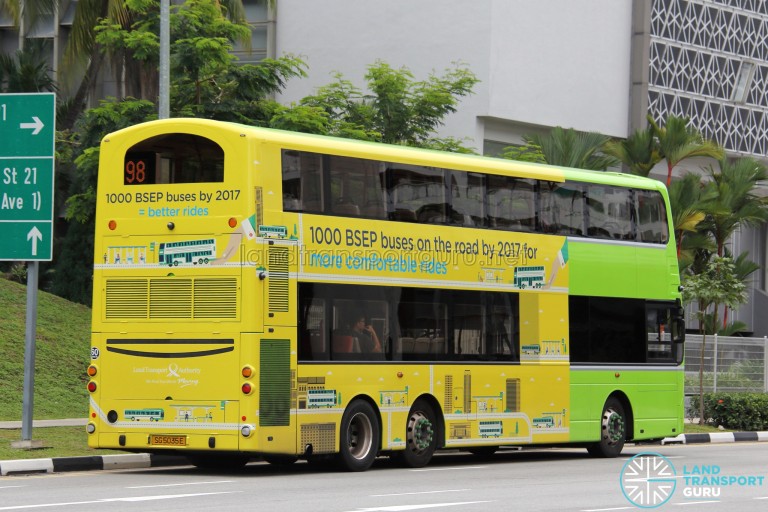 Tower Transit Volvo B9TL Wright (SG5035E) – Service 98 – Rear | Land ...