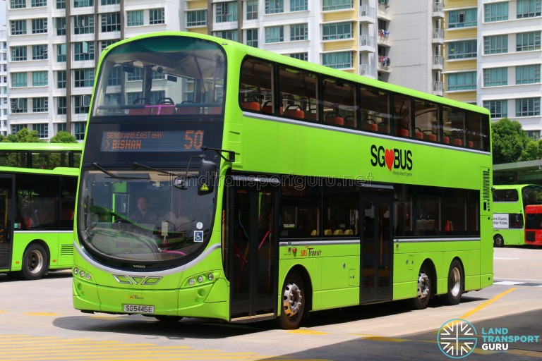 SBS Transit Volvo B9TL Wright (SG5445E) – Service 50 | Land Transport Guru