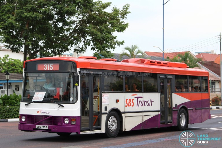 SBS Transit Feeder Bus Service 315 | Land Transport Guru