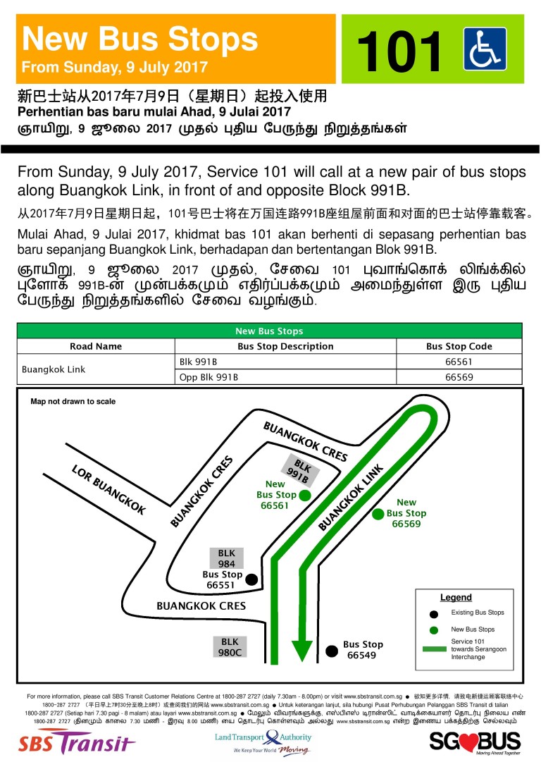 SBS Transit Bus Service 101 | Land Transport Guru