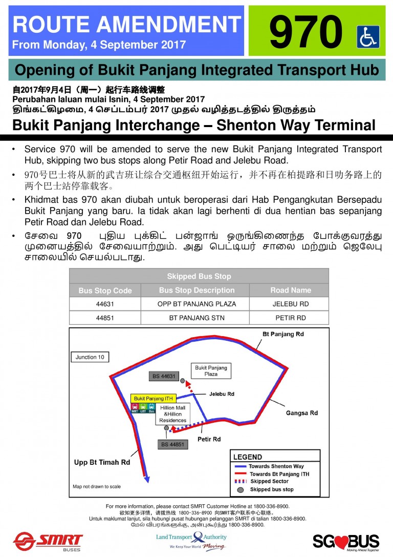 SMRT Bus Service 970 | Land Transport Guru