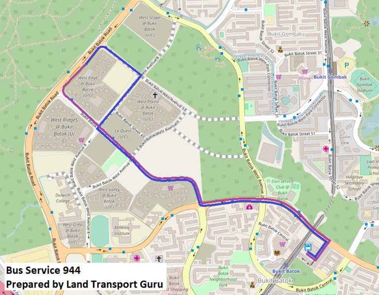 Service 944 at a glance | Land Transport Guru