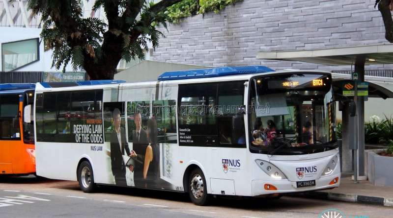 NUS Shuttle Service BTC | Land Transport Guru