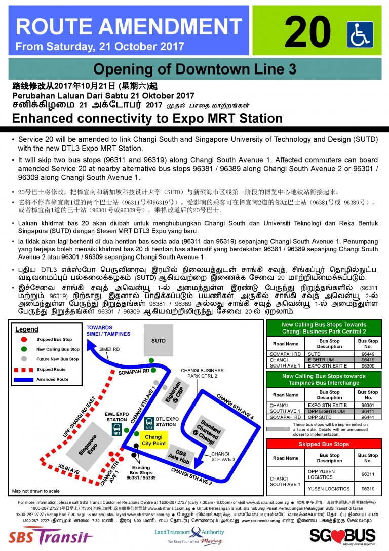 SBS Transit Bus Service 20 | Land Transport Guru