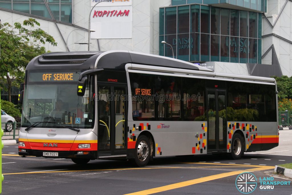 SBS Transit MAN Lion s City A22 SMB3122Y Training Bus Land SBS Transit MAN Lion s City A22 SMB3122Y Training Bus Land