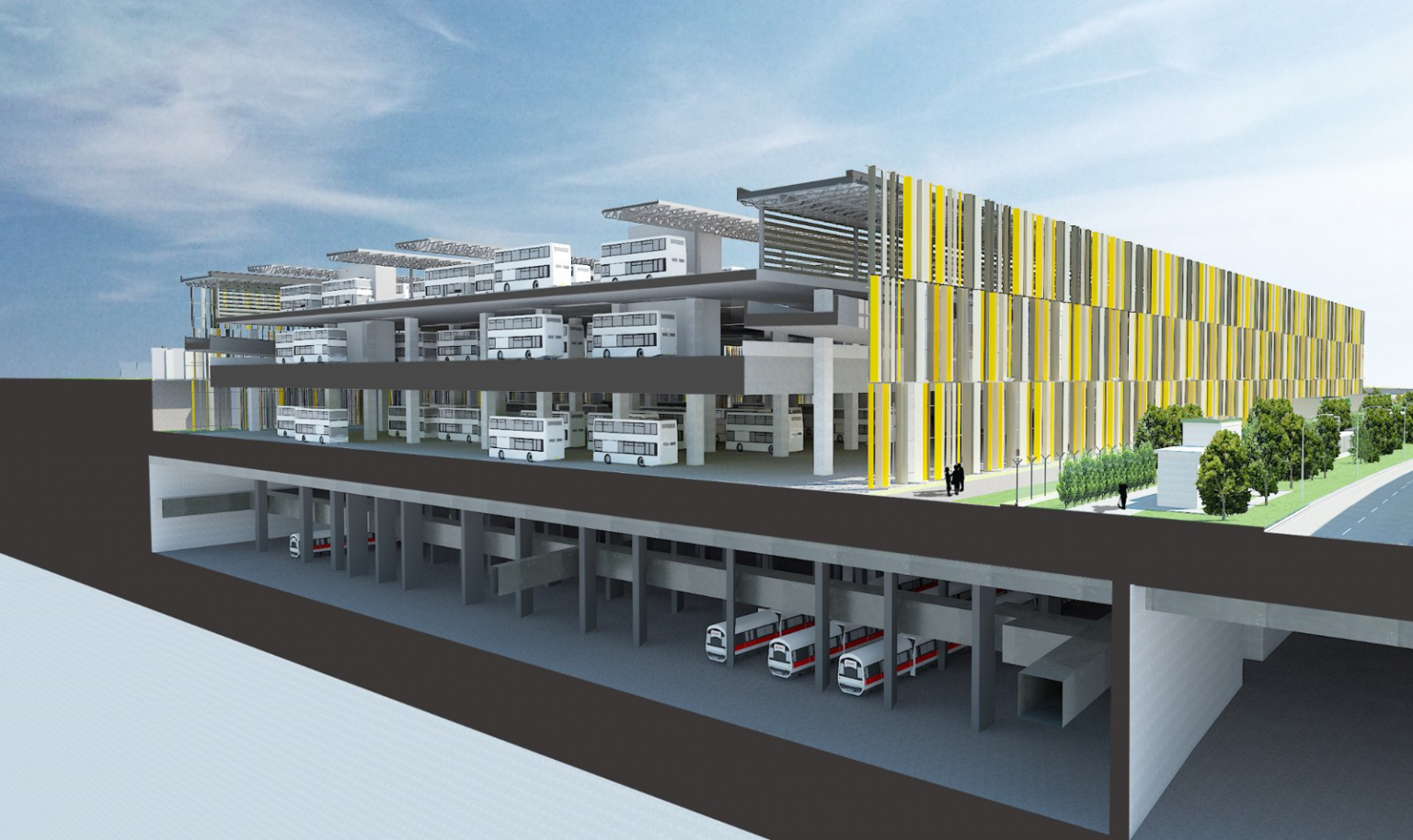 Kim Chuan Bus Depot above rail depot | Land Transport Guru
