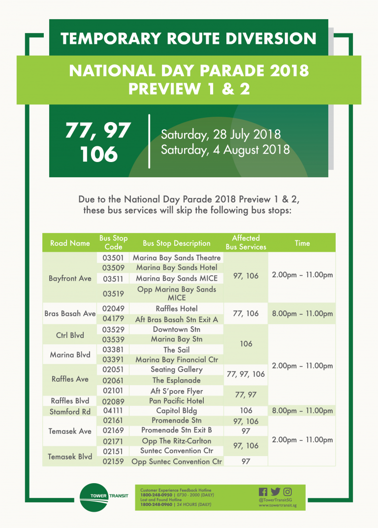 Tower Transit Poster for NDP 2018 – Preview 1 & 2 | Land Transport Guru
