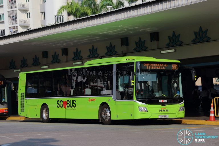 Service 991 – SMRT Buses MAN NL323F (SG1753S) | Land Transport Guru
