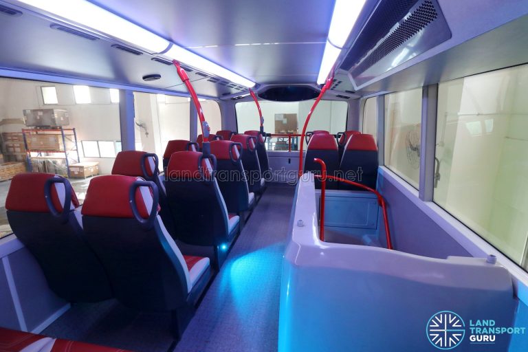 ADL E500 3-Door Concept Bus – Upper deck stairwell with aircon ...