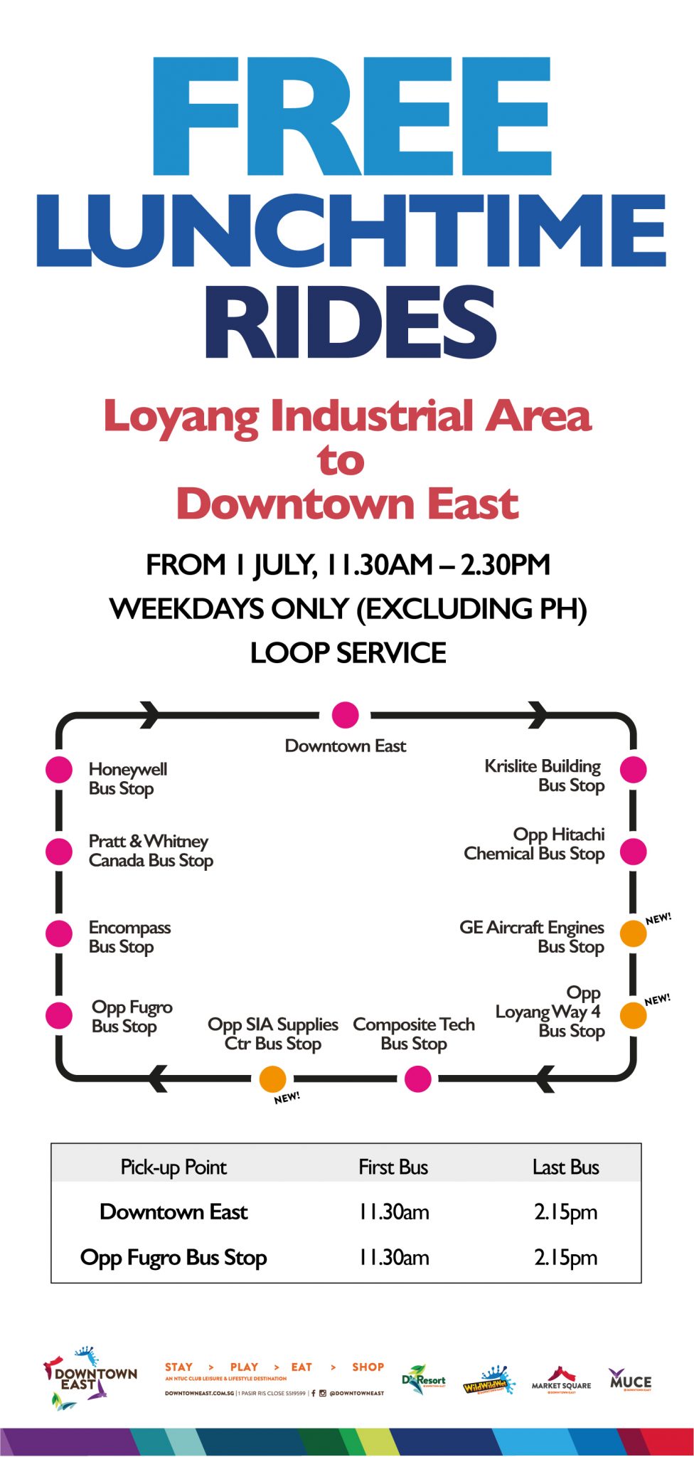 Downtown East Shuttle Bus | Land Transport Guru