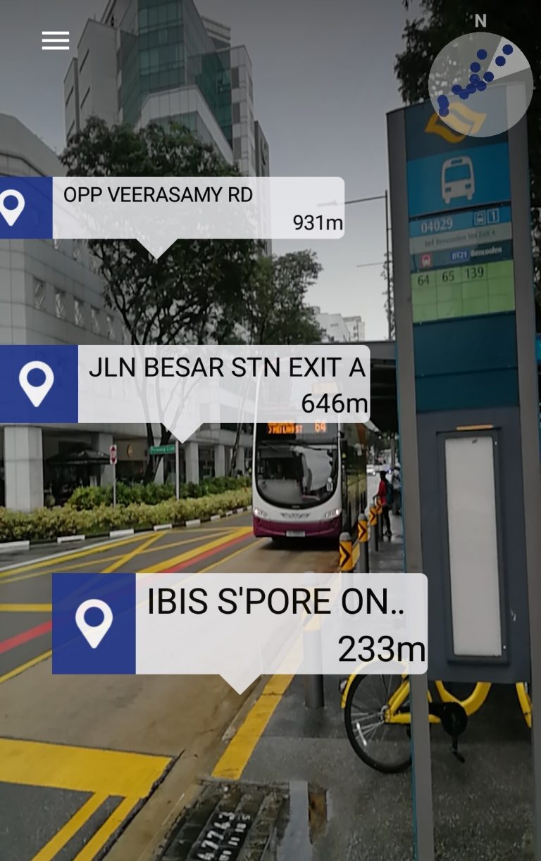 MAVIS App – Augmented Reality for Bus Stop Locations | Land Transport Guru