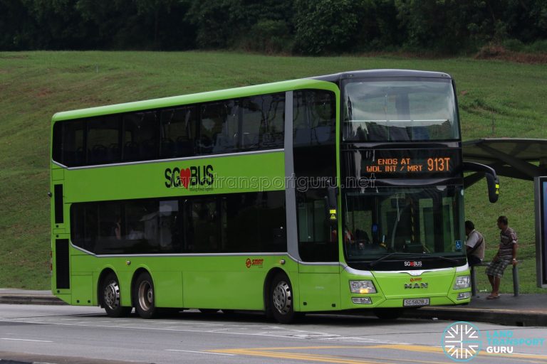 Bus 913T: SMRT Buses MAN A95 (SG5828J) | Land Transport Guru