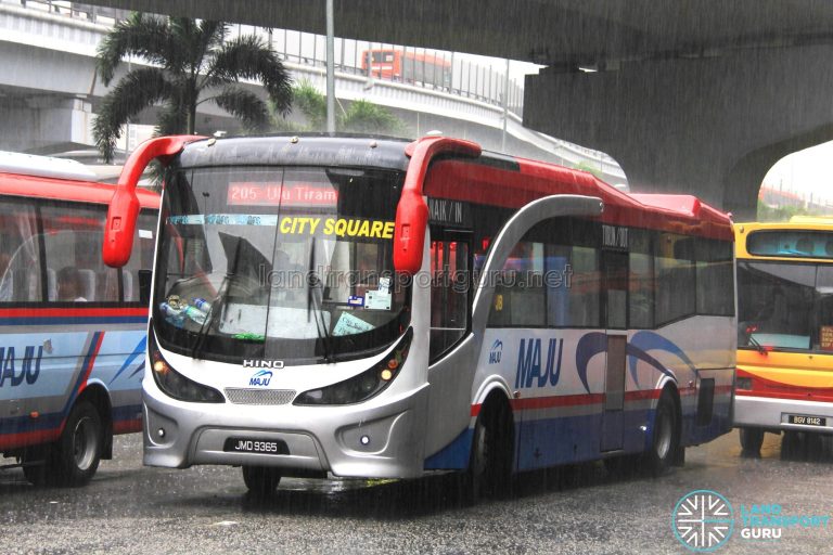 [Defunct] Maju Bus Service 205 | Land Transport Guru